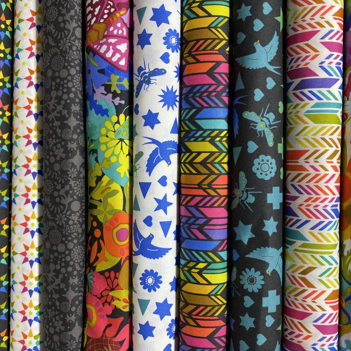 Makower Art Theory End Paper Black – Jam On Top Textiles